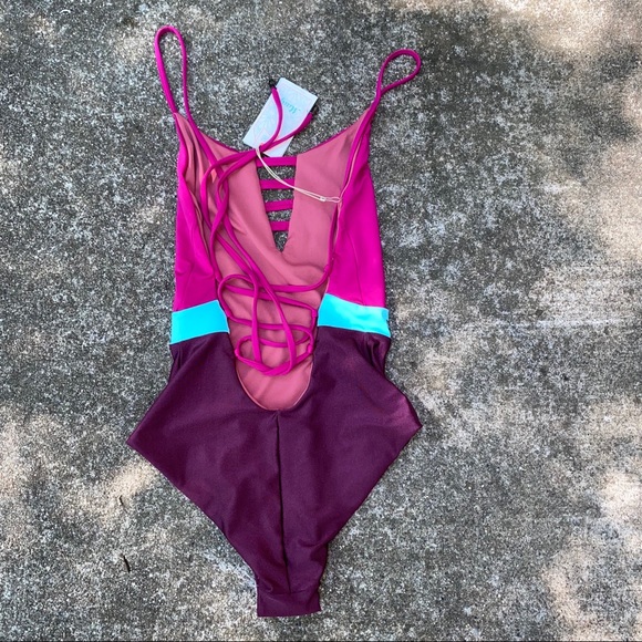 Maaji | Swim | Maaji Evergreen Colorblock Onepiece Swimsuit | Poshmark